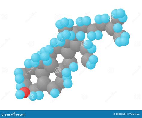 Cholesterol Molecule Structure Stock Image 56760805