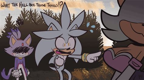 Blaze The Cat And Silver The Hedgehog Kissing