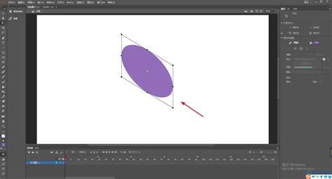 Animate怎么对图形进行旋转与倾斜？ Animate设置图形旋转和倾斜的方法 极光下载站