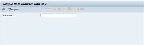 Rssgbrowser Sap Tcode Simple Data Browser