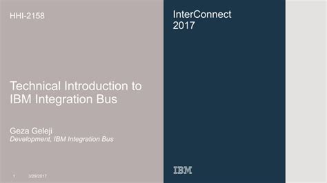 Technical Introduction To Ibm Integration Bus Pdf Cloud Computing