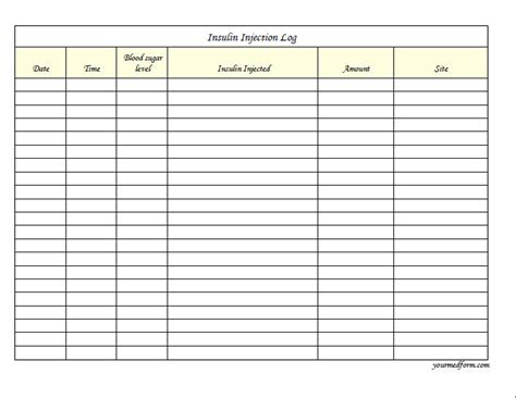 Pin De Patty Bickford En Insulin Template