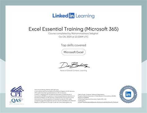 Mohammadreza Sebghat On Linkedin Certificate Of Completion