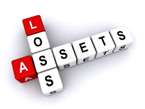Assets And Loss Illustration Stock Illustration Illustration Of Block