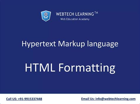 Html Formatting Pptx