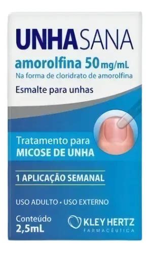 Unha Sana Esmalte Antimicótico 50mgml Antifungos Amorolfina Mercadolivre
