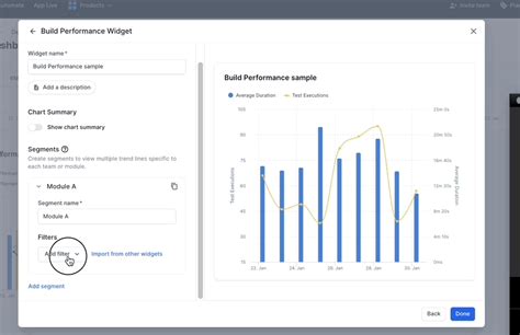 Build Performance Widget In Custom Dashboards Browserstack Docs