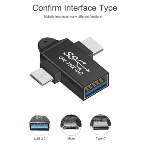 In OTG Adapter Type C Micro USB OTG Adapter USB Data Transmit Converter For Tablet