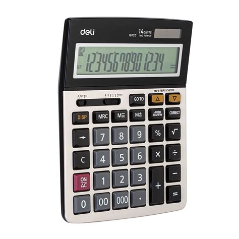 Buy Deli 14 Digits Desktop Calculator E1672c Online At Best Price In