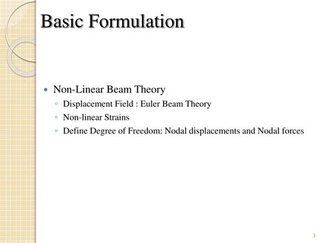 Ppt Comparison Of Fem And Meshfree Method For Non Linear Beam