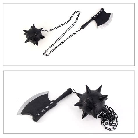 Gyomei Himejima Foam Spiked Flail Axe Chain Demon Anime Cosp