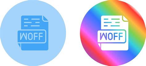 Woff Vector Icon 40633850 Vector Art At Vecteezy