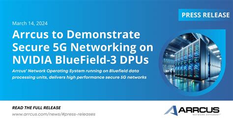 arrcus to demonstrate secure 5g networking on nvidia bluefield 3 dpus