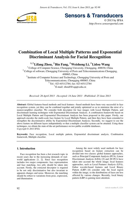 Pdf Combination Of Local Multiple Patterns And Exponential