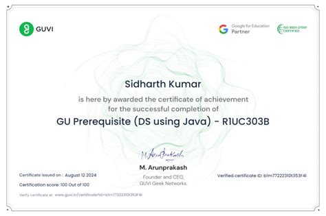 Completed Data Structures With Java Sidharth Kumar Posted On The Topic Linkedin