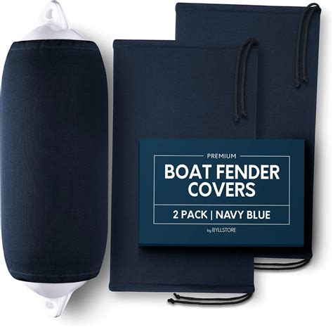 Byllstore Boat Fender Covers Several Size Options Available Black And Navy Blue 1 2 And 4