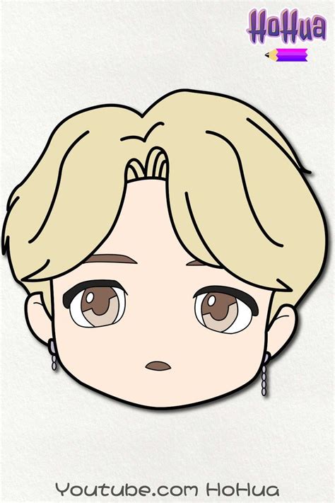 How To Draw Jimin From Tinytan Bts Step By Step By Hohua Cute Drawings Easy Drawings Kpop