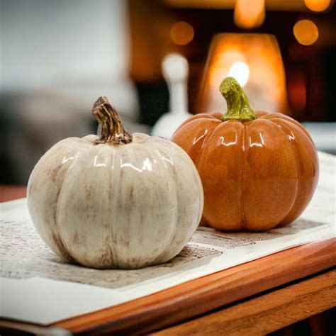 Small Round Pumpkin River Craft Ceramics