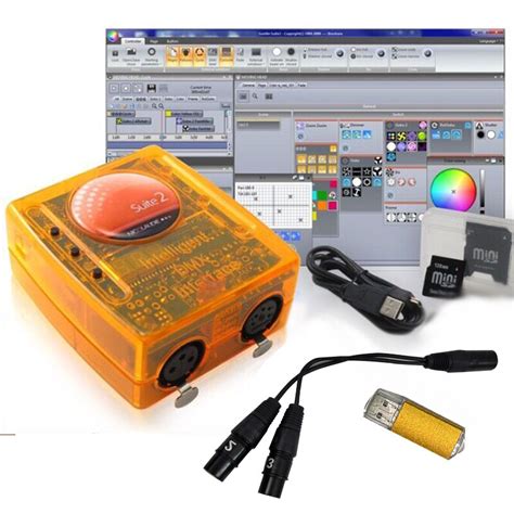 Suite USB DMX CONTROLLER DMX INTERFACE USB SUITE FC DMX Disco Lighting Fog Machine Lamp