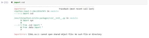 opencv importerror in jupyter notebook on azure virtual machine any help r computervision