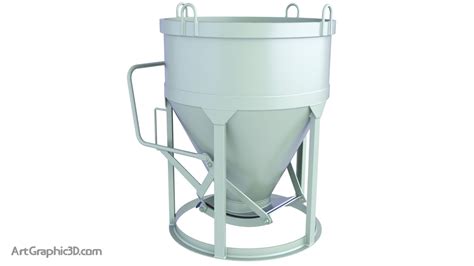 Concrete Hopper 3d Model Download