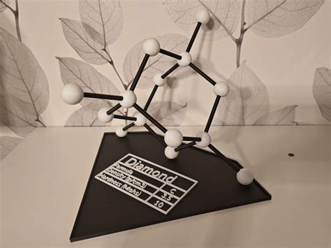 Diamond Crystal Structure Educational Model By J C Makerworld Download Free 3d Models