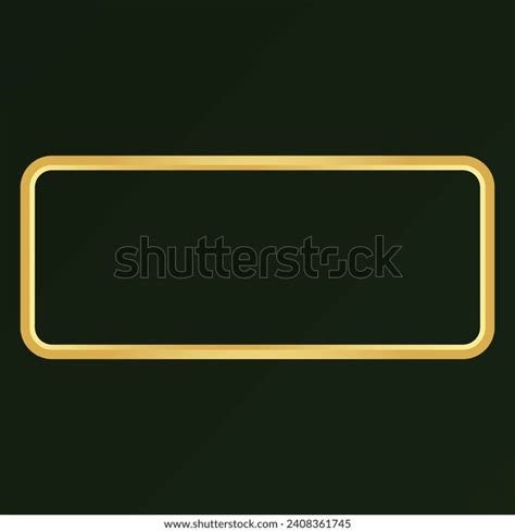 Rectangle Golden Frame Border Luxury Golden Stock Vector Royalty Free Shutterstock