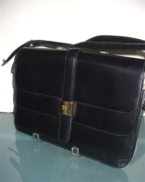 Vintage Bally Black Bag Made In Italy Etsy