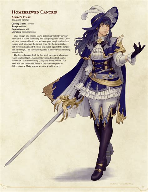 Blue Mage Class V20 Mimic And Master Spells And Monster Abilities