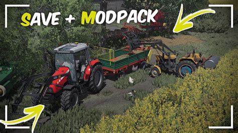 SAVE MODPACK Osada MEGA KLIMAT MAŁE GOSPODARSTWO FS22 OZI YouTube