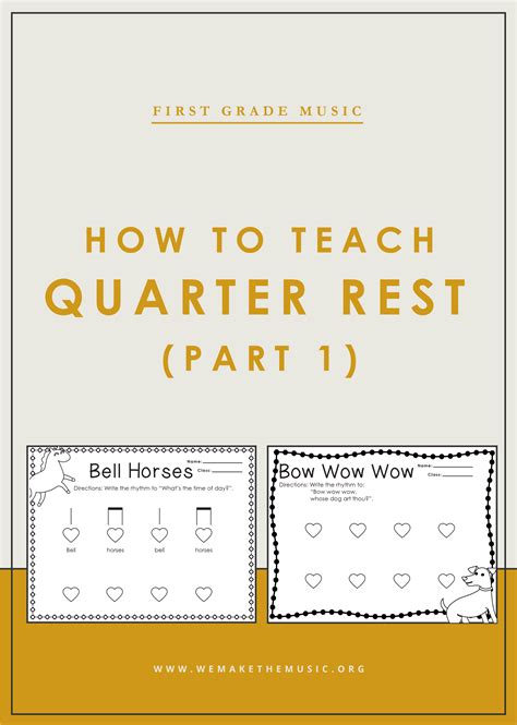 How To Prepare Quarter Rest We Are The Music Makers