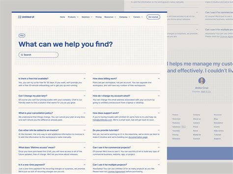 Frequently Asked Questions Faqs — Untitled Ui By Jordan Hughes® On Dribbble
