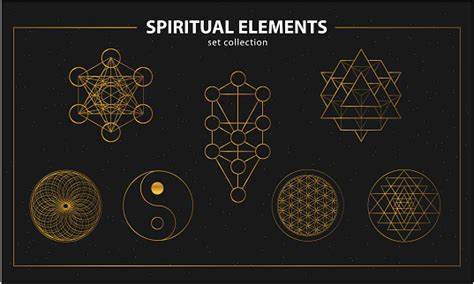 Sacred Set Symbols Metatron Tree Of Life Flower Of Life Sri Yantra