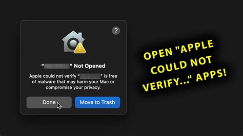 How To Open And Install Apple Could Not Verify App Is Free Of Malware