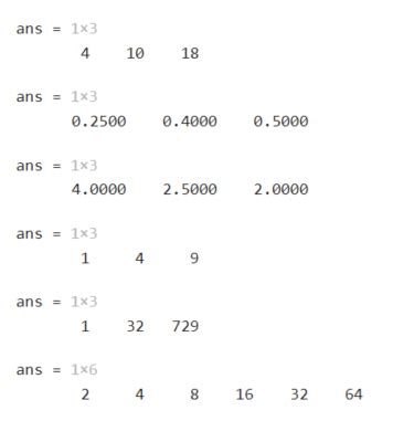 MATLAB矩阵运算及变换与应用二