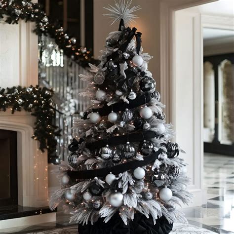 30 Black And White Trees Adding Timeless Style To Christmas