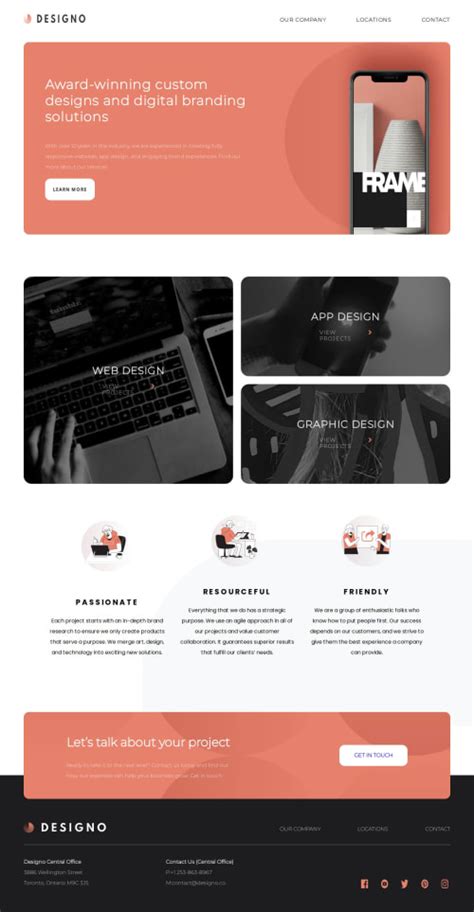Frontend Mentor Designo Multi Page Website Built With Html Css And Vanilla Javascript Coding