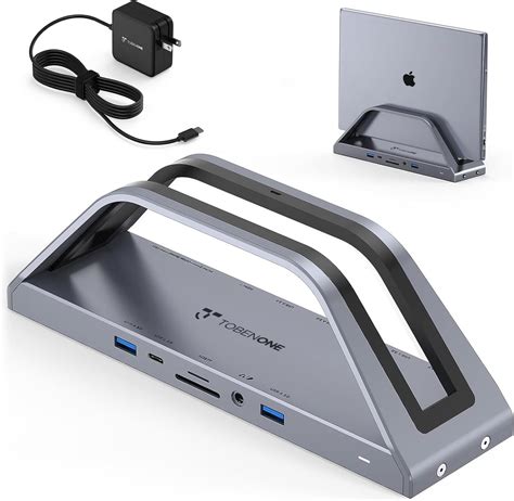 Tobenone 14 In 1 Macbook Pro Air Docking Station Dual 4k Monitor Vertical Laptop