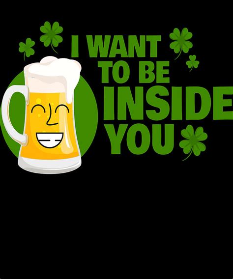 Beer Funny Adult Humor Pun St Patricks Day Apparel Digital Art By