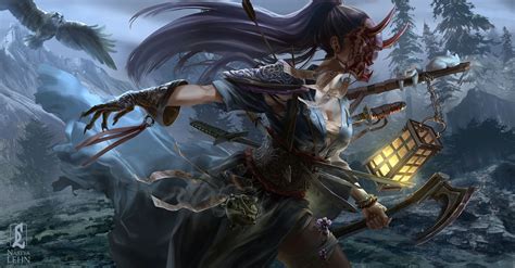 Oni Girl Wallpapers Wallpaper Cave