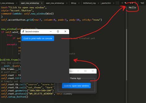 Open New Windows Once From Another One With Azure Tkinter Theme Python Programming