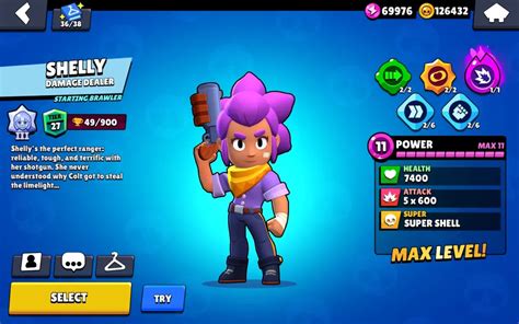 Shelly Brawl Stars Dominando A La Icónica Brawler Inicial