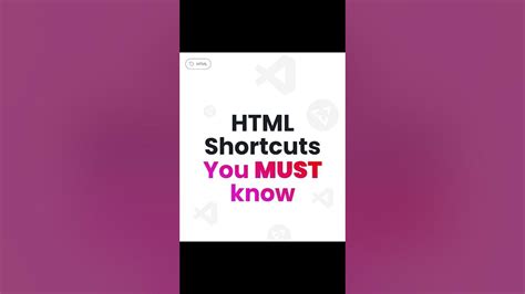 🎯html shortcuts you must know👨‍💻 viralvideo html5 css csstricks