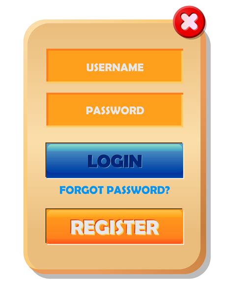 Artstation Game Login Menu User Interface Game Assets