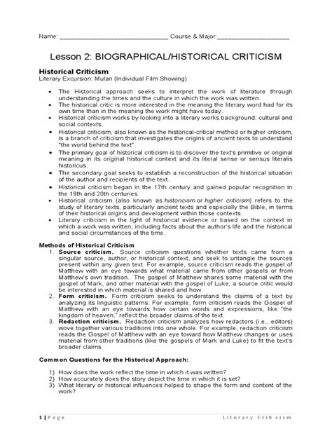 Historical Biographical Criticism Pdf Epistemology Psychological