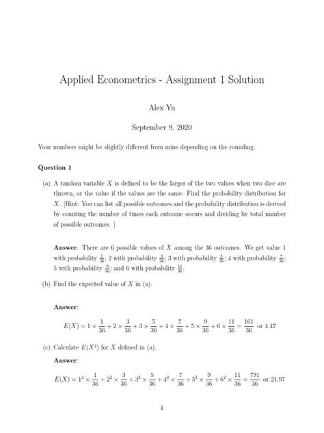 Assignment 1 Solution Pdf