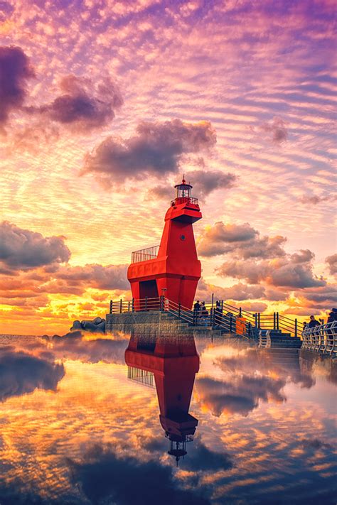 유토이미지 일몰바다풍경