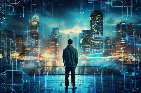 Premium Photo Securing The Digital Frontier Exploring The Data Security Concept In A Blurred