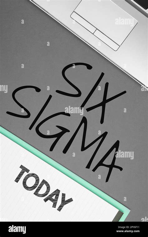 Sign Displaying Six Sigma Business Concept Management Techniques To Improve Business Processes