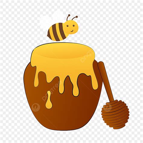 꿀 클립 아트 만화 꿀벌 꿀 수집 꿀 클립 아트 벡터 꿀 항아리 Png 일러스트 및 벡터 에 대한 무료 다운로드 Pngtree